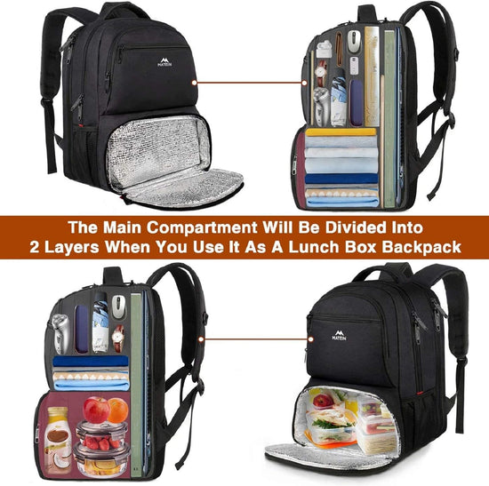 Backpack Lunchbox|Lunch Backpack|Bookbag with Lunch Box