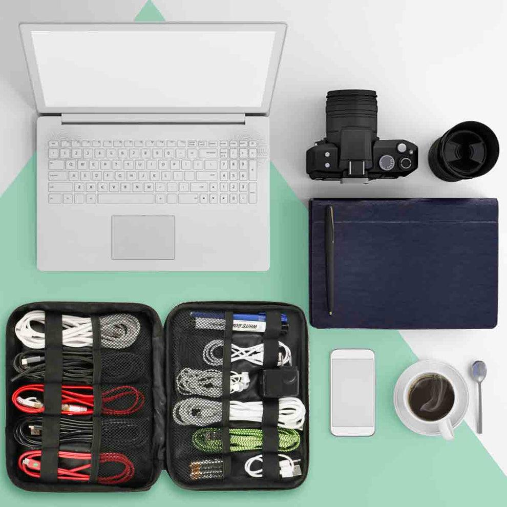 MATEIN Electronics Organizer, Waterproof Travel Electronic Accessories ...