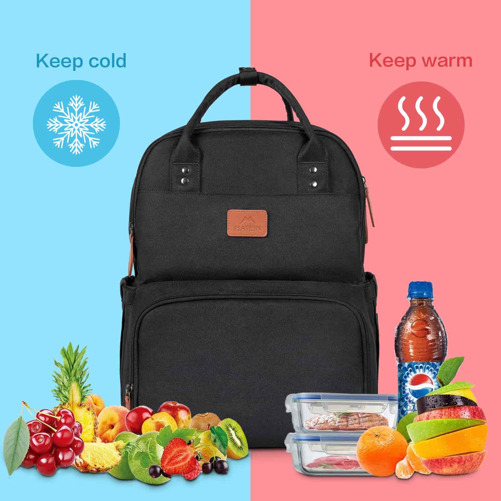 Matein Lunch Box Backpack Lunch Bag