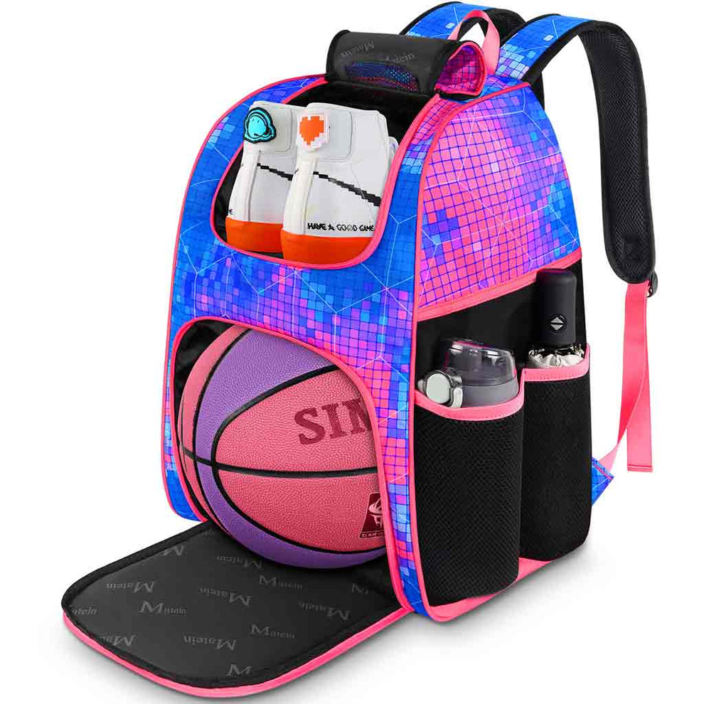 Matein Large Basketball Training Backpack for Girls