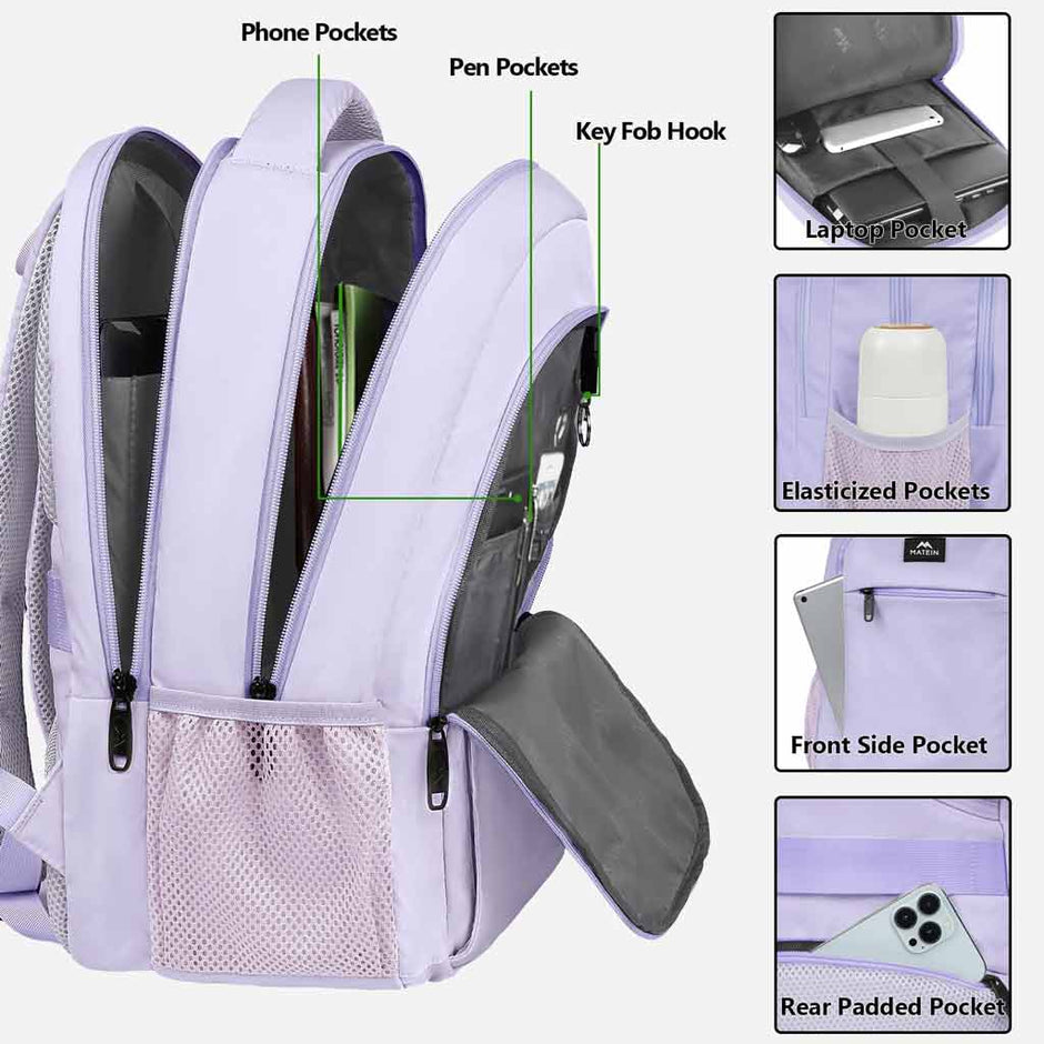 The Mlassic Laptop Backpacks for Work, Travel, School or Daily Use | Matein